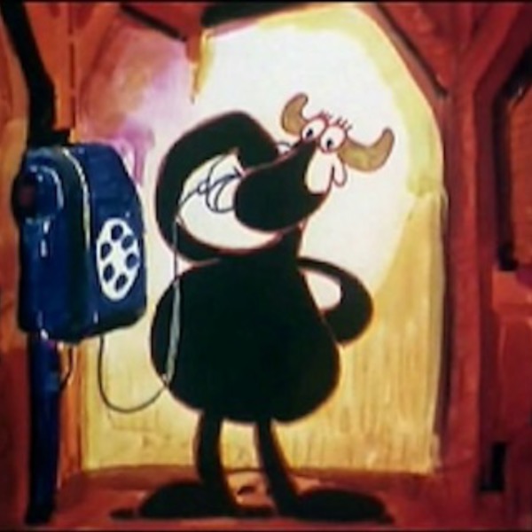 "La Noiraude" — Vache de dessin animé des années surannées