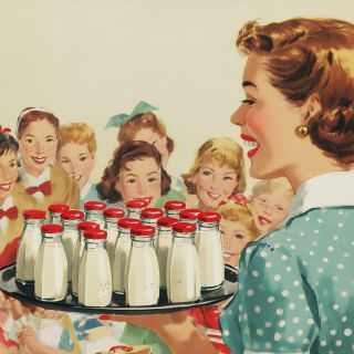 Boire du petit lait : locution imagée et nourricière